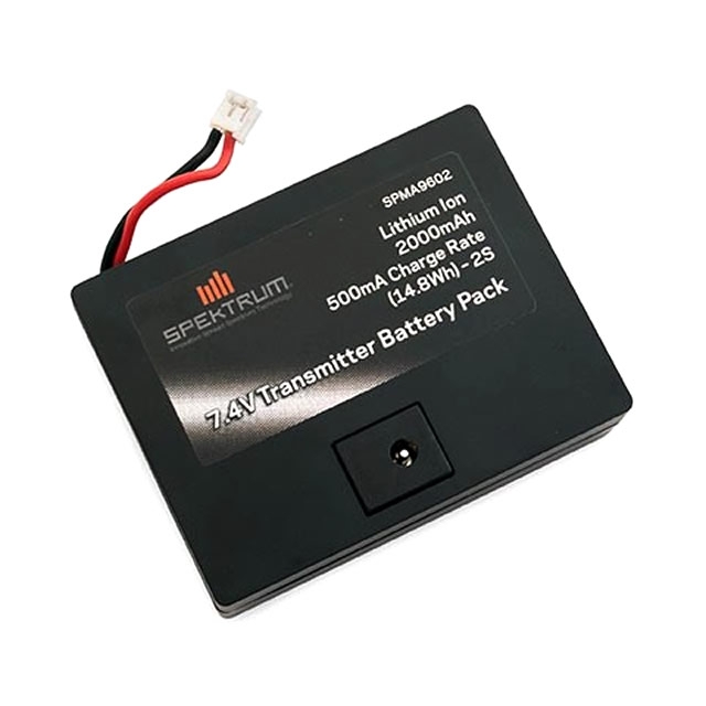 Spektrum 2000mAh 2S 7.4V Li-Ion Transmitter Battery Pack for DX6 - SPMA9602